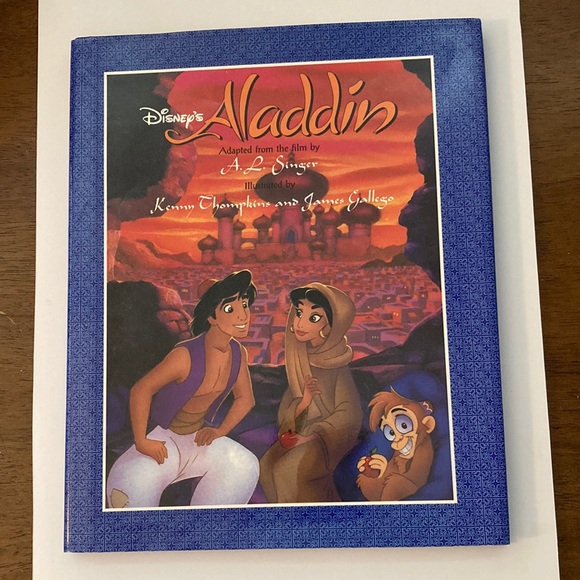 Disney | Other | Disneys Aladdin 992 Vintage Book | Poshmark